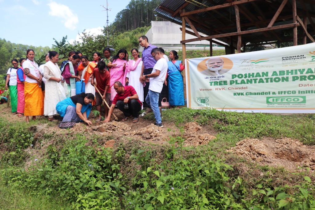 Poshan Abhiyan and tree plantation conducted